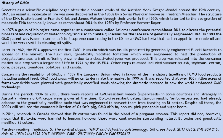 The Case for GMOs in Ghana - GhScientific